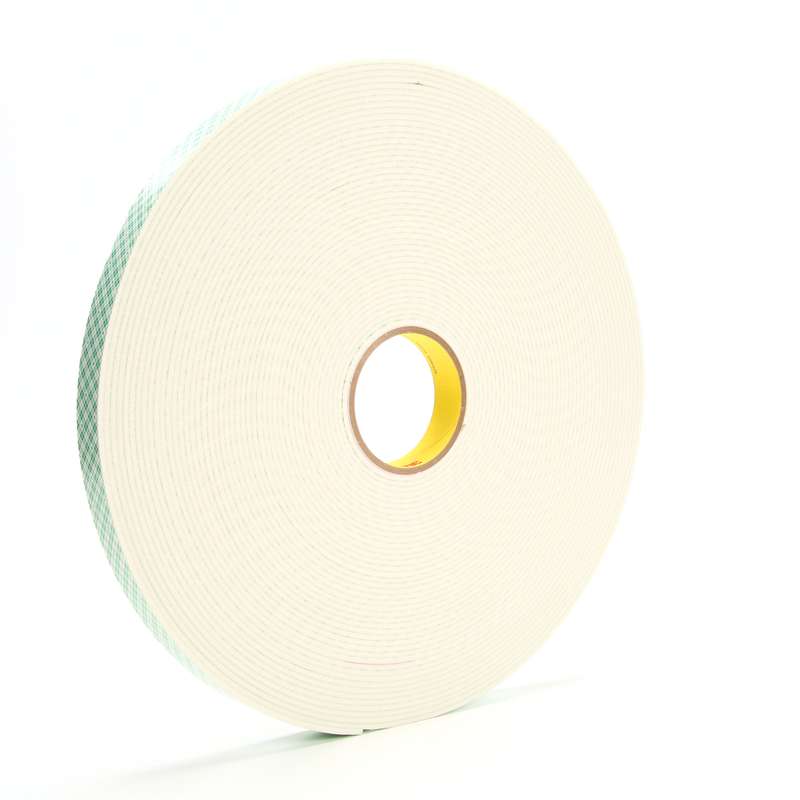 3M™ Double Coated Urethane Foam Tape 4008, Off White, 1 in x 36 yd, 125 ...