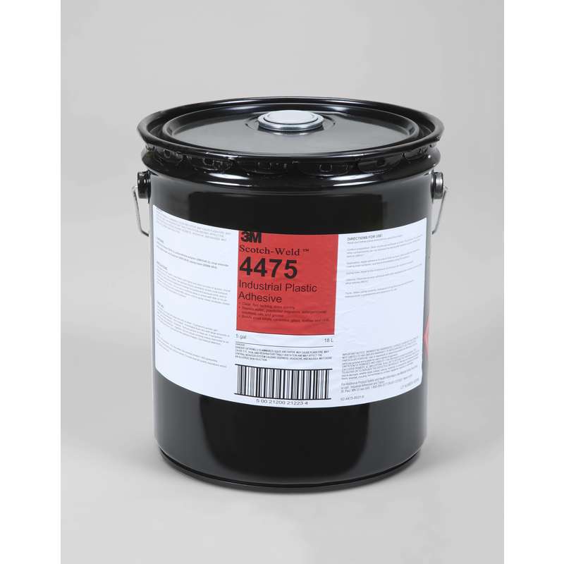 3M™ Industrial Plastic Adhesive 4475, Clear, 5 Gallon Drum (Pail)