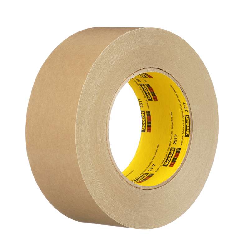 3M™ Flatback Tape 2517, Medium Brown, 48 mm x 55 m, 6.5 mil, 24 per case