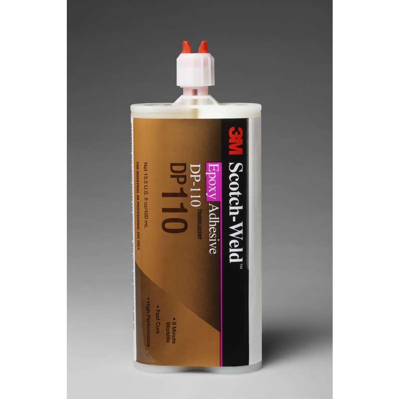 3M™ Scotch-Weld™ Epoxy Adhesive DP110, Translucent, 400 mL Duo-Pak, 6/case