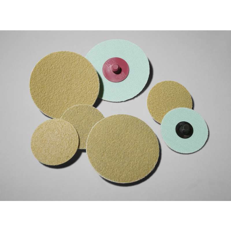 3M™ Roloc™ Diamond Cloth Disc 674W, 120 Mesh, TR, Light Yellow, 2 in ...