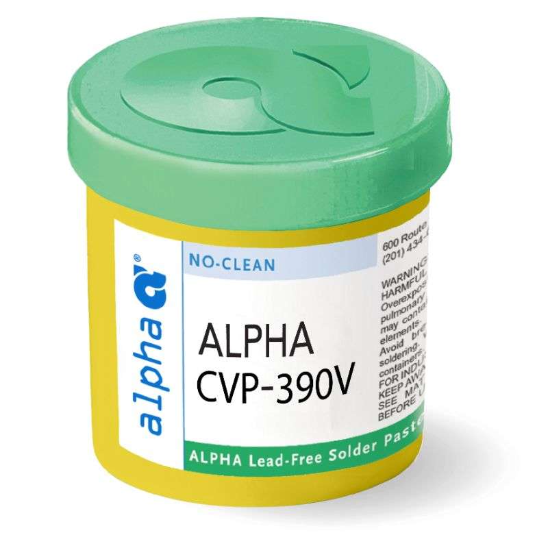 ALPHA CVP-390V Solder Paste Innolot Alloy, Type 4 Powder, 500g Jar