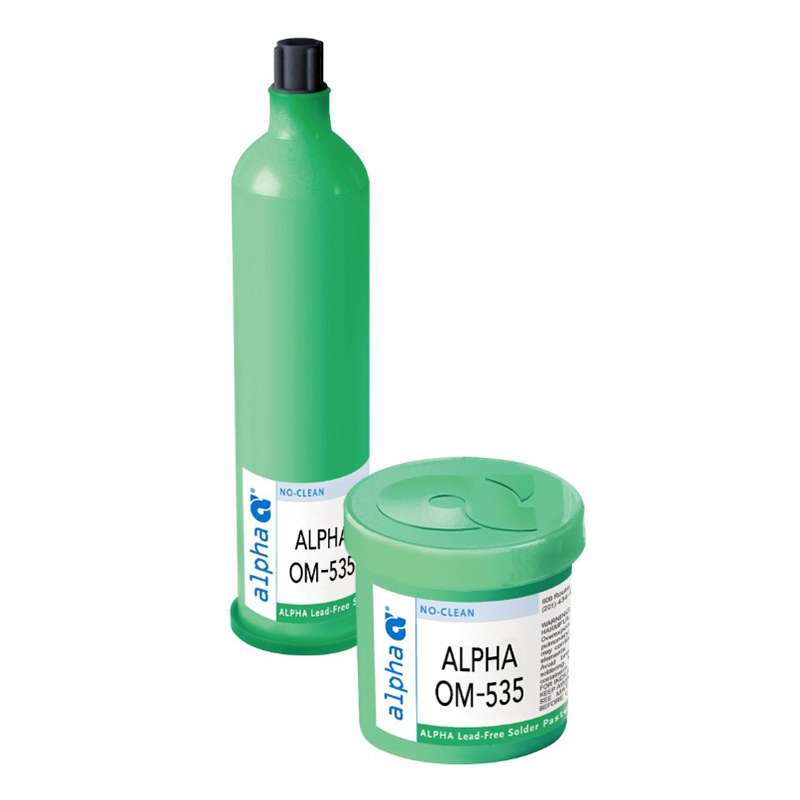 ALPHA OM-535 1001 Solder Paste CNP 89-4-M20, 500 Grams per Jar