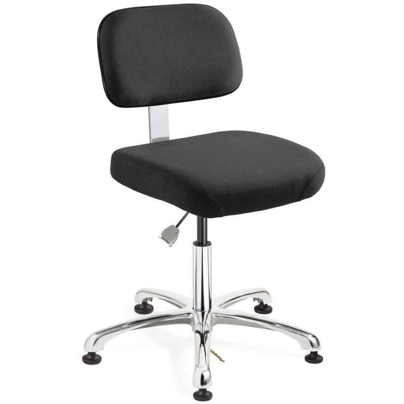 Doral ESD Upholstered Chair, Non-Tilt, Polished Aluminum Base, ESD ...