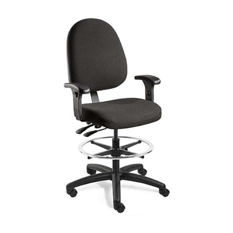 Integra ESD Upholstered Chair w/Large Back, ESD Adj-Arms, Articulating ...