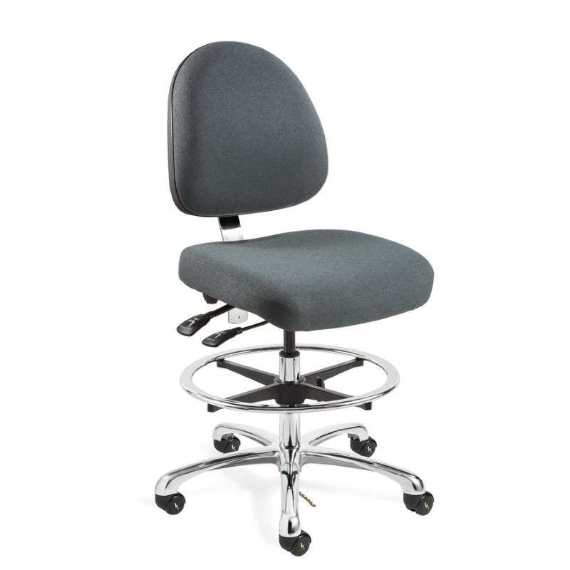 ESD Chair with Medium Back, Gray
