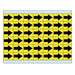 Vinyl Cloth Electronic Inspection Arrows, Yellow/Black, 0.25 x 0.30 ...