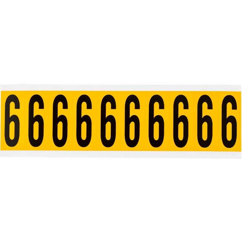 15 Series Number Label, 6 Legend, 0875 x 2.25", 10 per Card