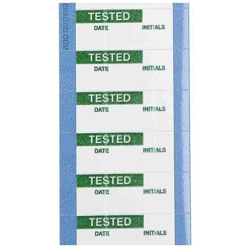 Tested Write-On Labels, Polyester, Pack of 25 Cards