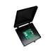 Tacki Pak Hinged Conductive Plastic Box with Tacky Insert, 2 x 2 x 1/4"