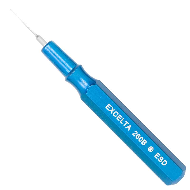 Excelta 260B-ESD - ESD Mini Spatula/Oiler, Blue, 0.015" Tip, 2.5"