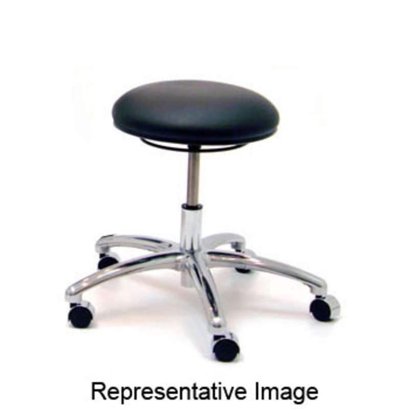 GK Chairs | Adjustable 17-21.5" 1000 Series Cleanroom Black Vinyl Stool ...