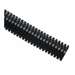 CTN-Series Slit Convoluted Tubing, .75" DIA, PA6 Black/Gray Stripe, 100ft