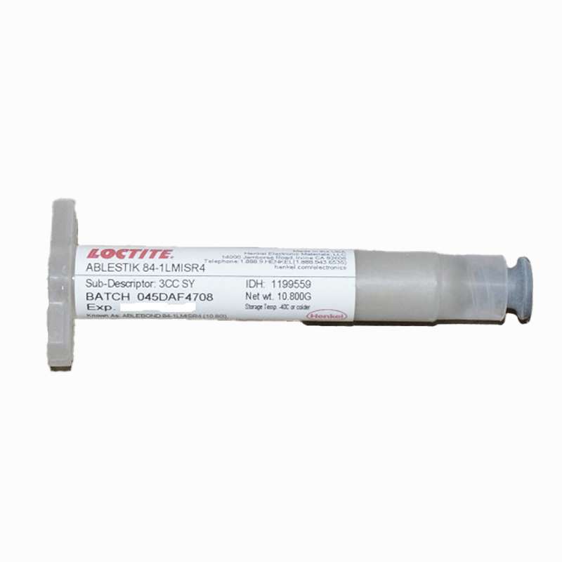 Ablebond® 84-1LMISR4 Epoxy Adhesive, 3 cc Syringe With White Piston, Silver