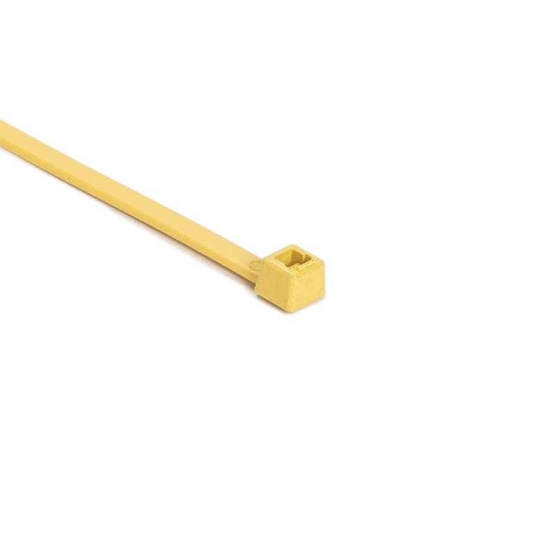 Metal Content Tie, 15" Long, 50Lb Tensile Strength, PA66Mp, Yellow, 100 ...