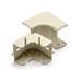 Internal Corner Cover, 3/4", 1" Bend Radius, PVC, Ivory, 1/Bag