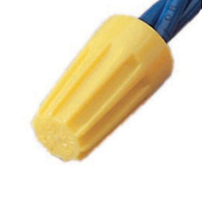 Wire-Nut Wire Connector 600V 18-12 AWG 100 Per Box, Yellow