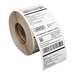 IDENTCO TTL5P 4" x 2" WHITE LABEL PERF