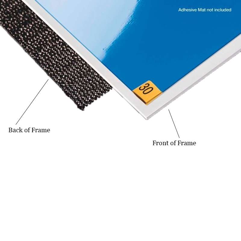 Non-Skid Frame for Adhesive Mats, 25in x 45in