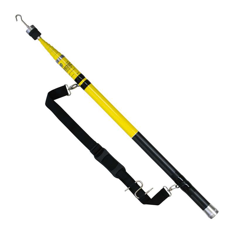 Telescoping Pole for Cable Installation and Retrieval with Hooks and ...