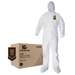 KleenGuard 44333 - A40 White Coverall With Hood and Boots - Large