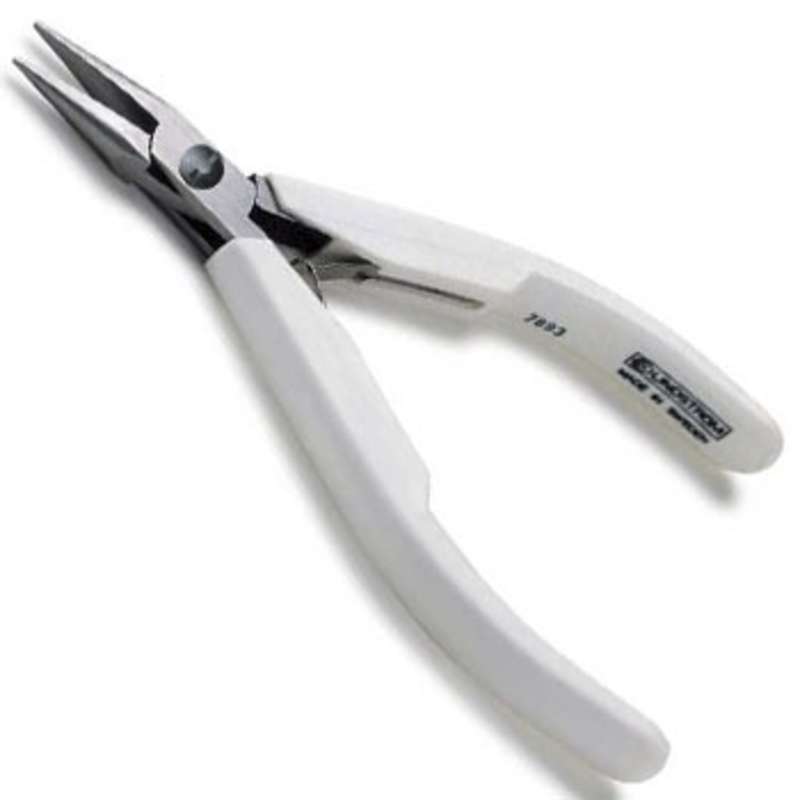 Lindstrom 7893 - Short Snipe Nose Pliers with Smooth Jaws