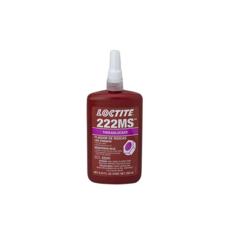 LOCTITE® 222MS™ Threadlocker, Low Strength, Small Screw