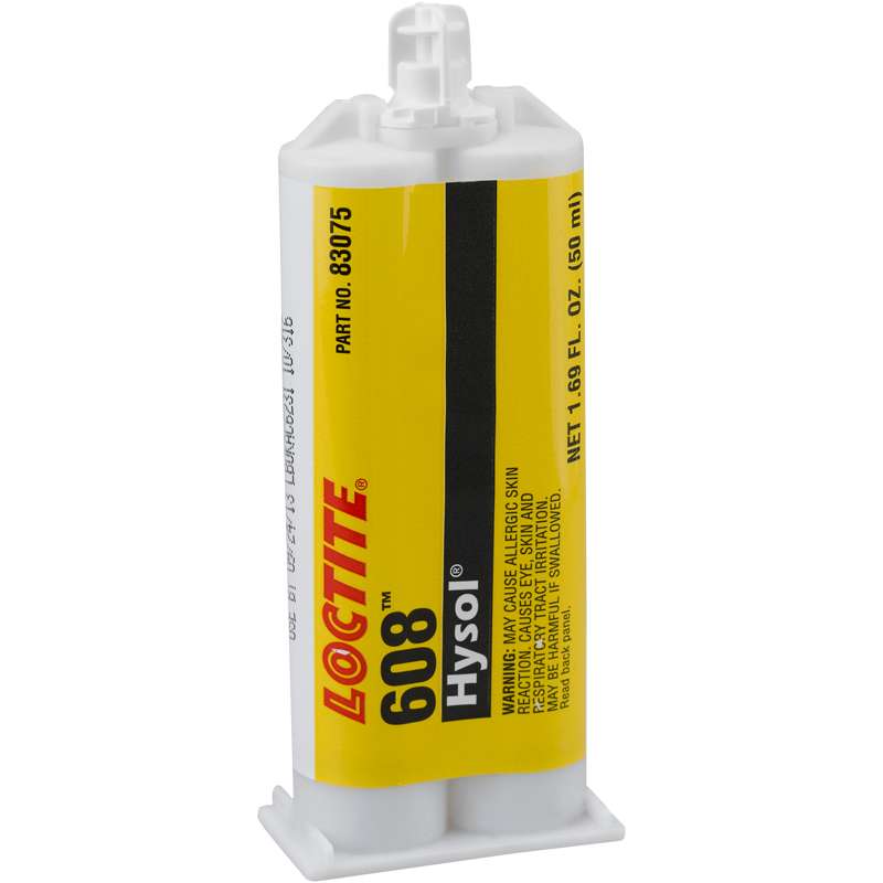 Loctite 398455 - 608 Hysol Adhesive, Clear, Non-sag, 50 ml