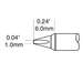 Metcal STTC-125P - 30° Chisel Tip Solder Cartridge