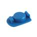 Blue End Caps, 10cc, 50 per Package