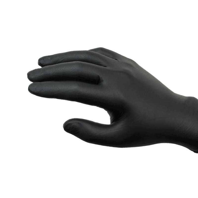 MICROFLEX®Midknight Powder Free Textured Black 5mil Nitrile Glove ...