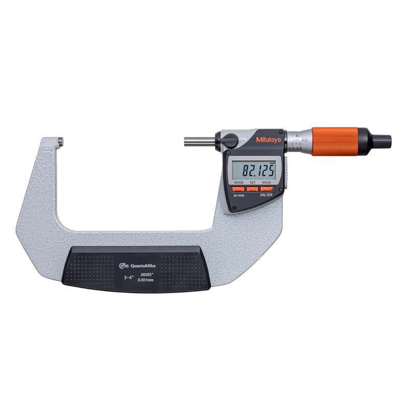 QuantuMike Micrometer, Digimatic, 3-4", IP65, .00005", W/SPC