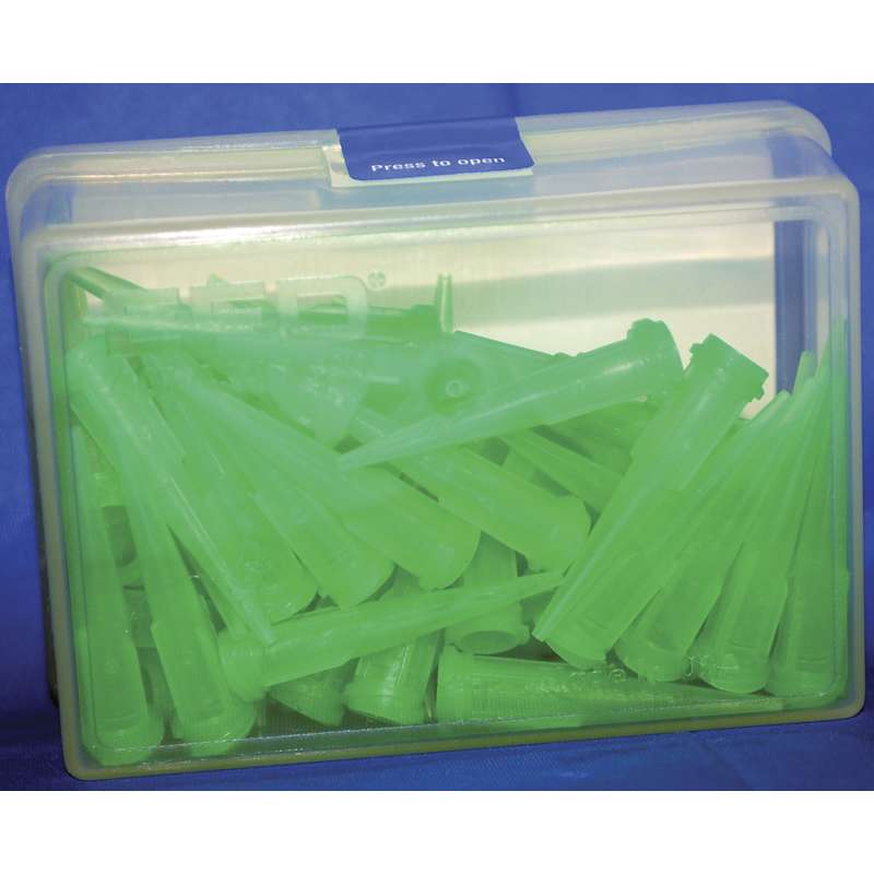 Nordson 7018158 - Tapered Dispensing Tip, 18 Gauge, Green