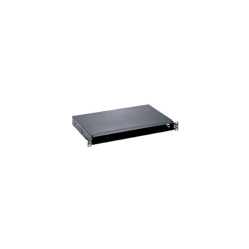 Opticom Fiber Tray, Straight, 1 RU, 4 Port, 19"x1.77", 1Pc