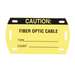Pre-Printed Fiber Optic Cable Marker Tag, Vinyl, 3.56" x 2.06", Black ...