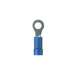 Ring Terminal, Vinyl Insul, 600V, 16-14AWG, #10 Stud, Blue, 100Pcs