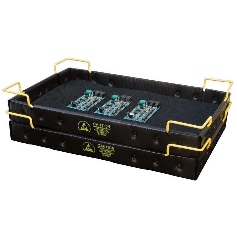 Stacking Plastek Tek Tray with Wire Reinforcement 22-3/4 x 17-1/2 x 2-1 ...