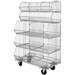 Mobile Stacking Basket Unit, 5 Baskets, 5 Dividers, 1 Dolly, approx 20 ...