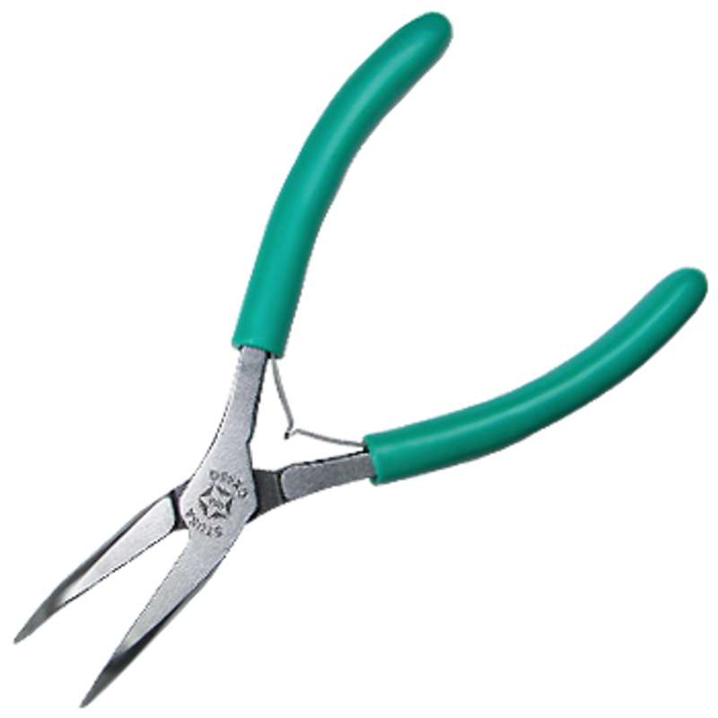 ESD-Safe STUSA Series Curve Nose Smooth Jaw Pliers 5-1/4" Long