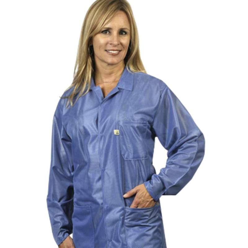 ESD-Safe Traditional Jacket in OFX-100 Material with Cuffs, Hi-Tech ...