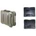 9" Olive Rugged Duty Poly Case w/Pallets only