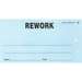REWORK Tag Blue with String, ESD Safe, 2.75" x 5" 50/Pkg