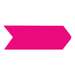 Inspection Arrows, Paper, 3/16"x1/4", 3" Core, 6.4mil, Fl. Pink, 5000/Roll