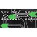 Inspection Arrows, Paper, 3/16"x1/4", 3" Core, 6.4mil, Green, 1000/Roll