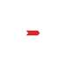 Inspection Arrows, Vinyl, 1/8"x3/16", 6.4 mil, Red, 1000/Env