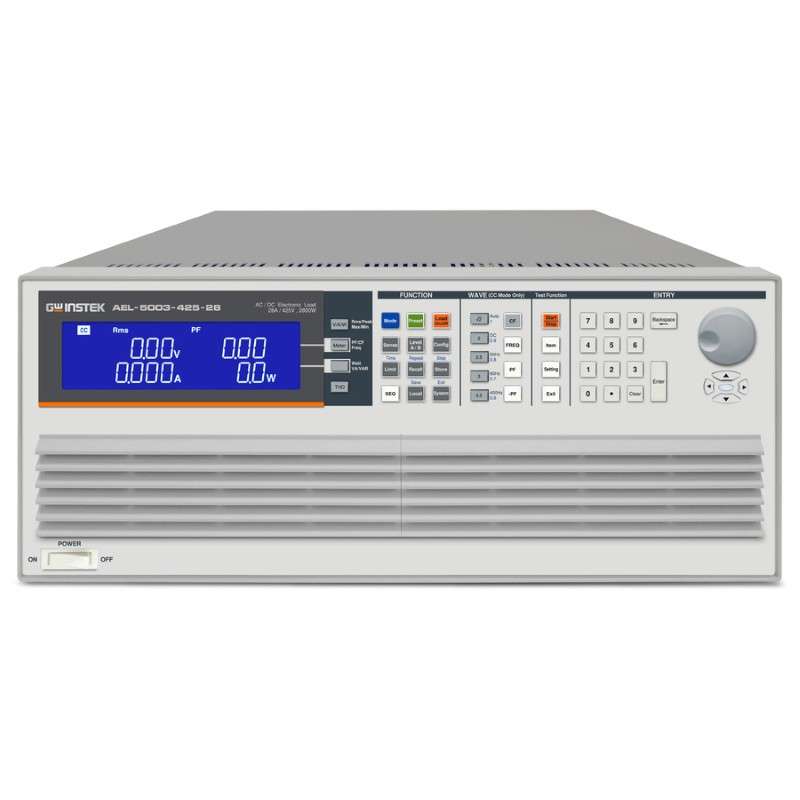 AC/DC Electronic Load, single-input: 425Vrms, 28Arms, 3750W