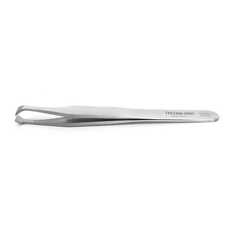 Cutting Tweezers, 15 AGSM, Carbon Steel, Predominantly Angled, 4.5'' OAL