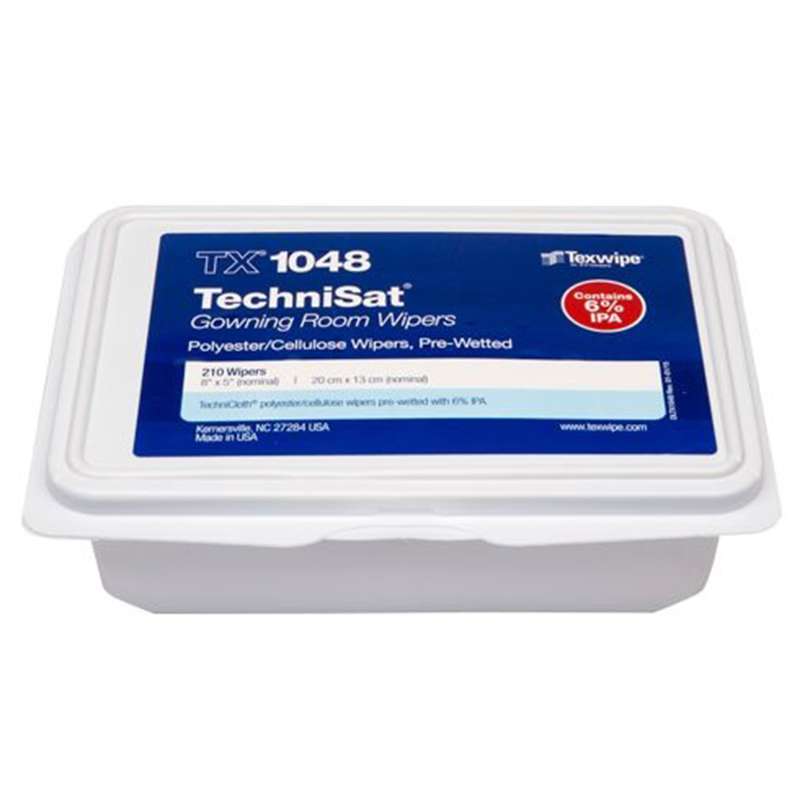 Texwipe TX1048 - Cleanroom Gowning Room Wipes, 5 x 8"