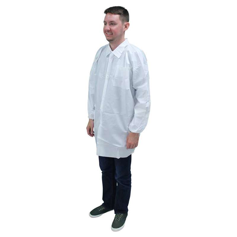 ProMax® Mircroporous Labcoat, Long Sleeve, Elastic Wrists, 2 Pockets ...