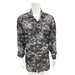 ESD Jacket, 3/4th Length, Lapel Collar, Snap Cuff, 2X Large, Gray Camo